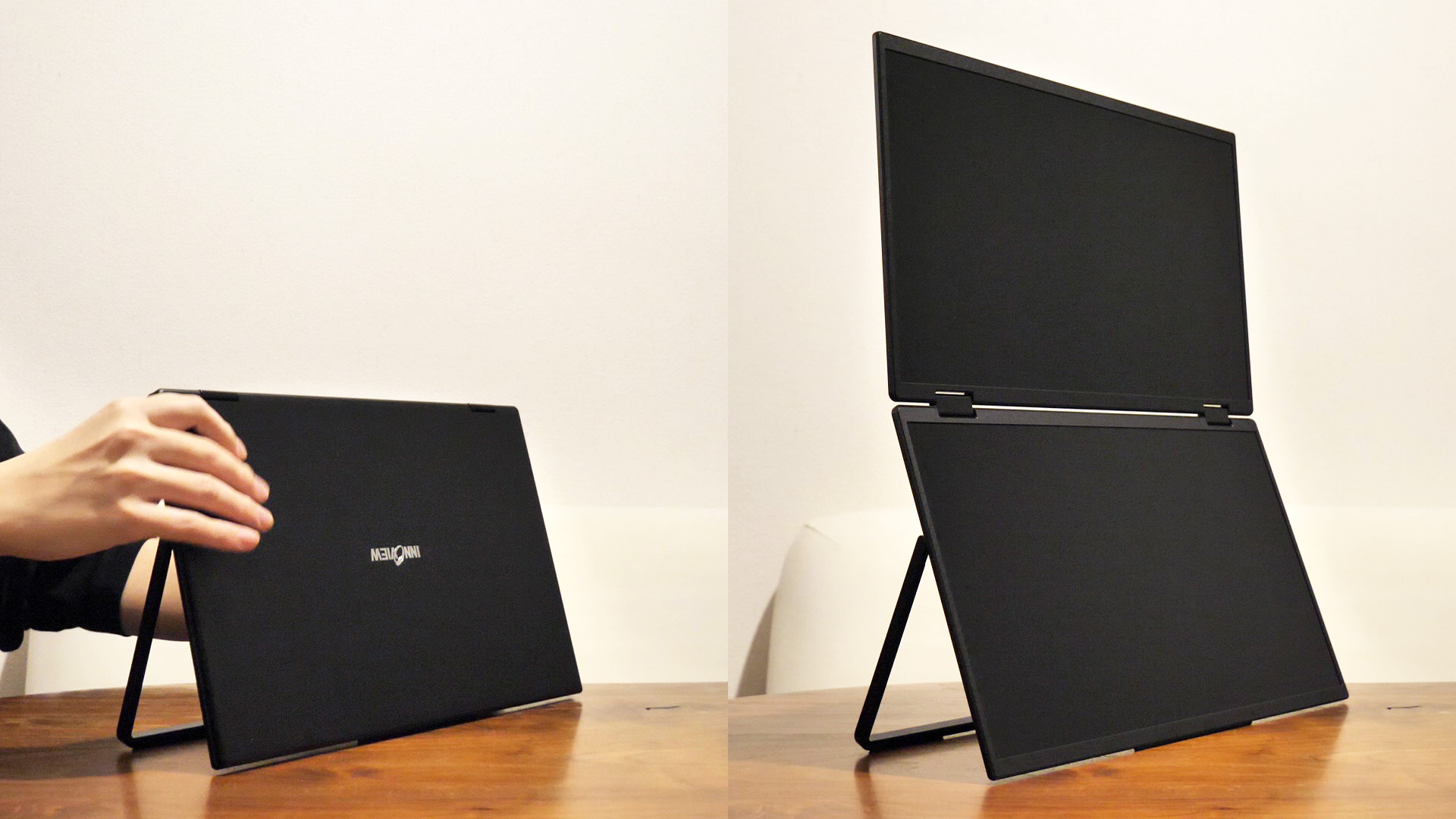 【レビュー】実際外で見たら引くと思う『InnoView デュアル モバイルモニター』 | yoshives