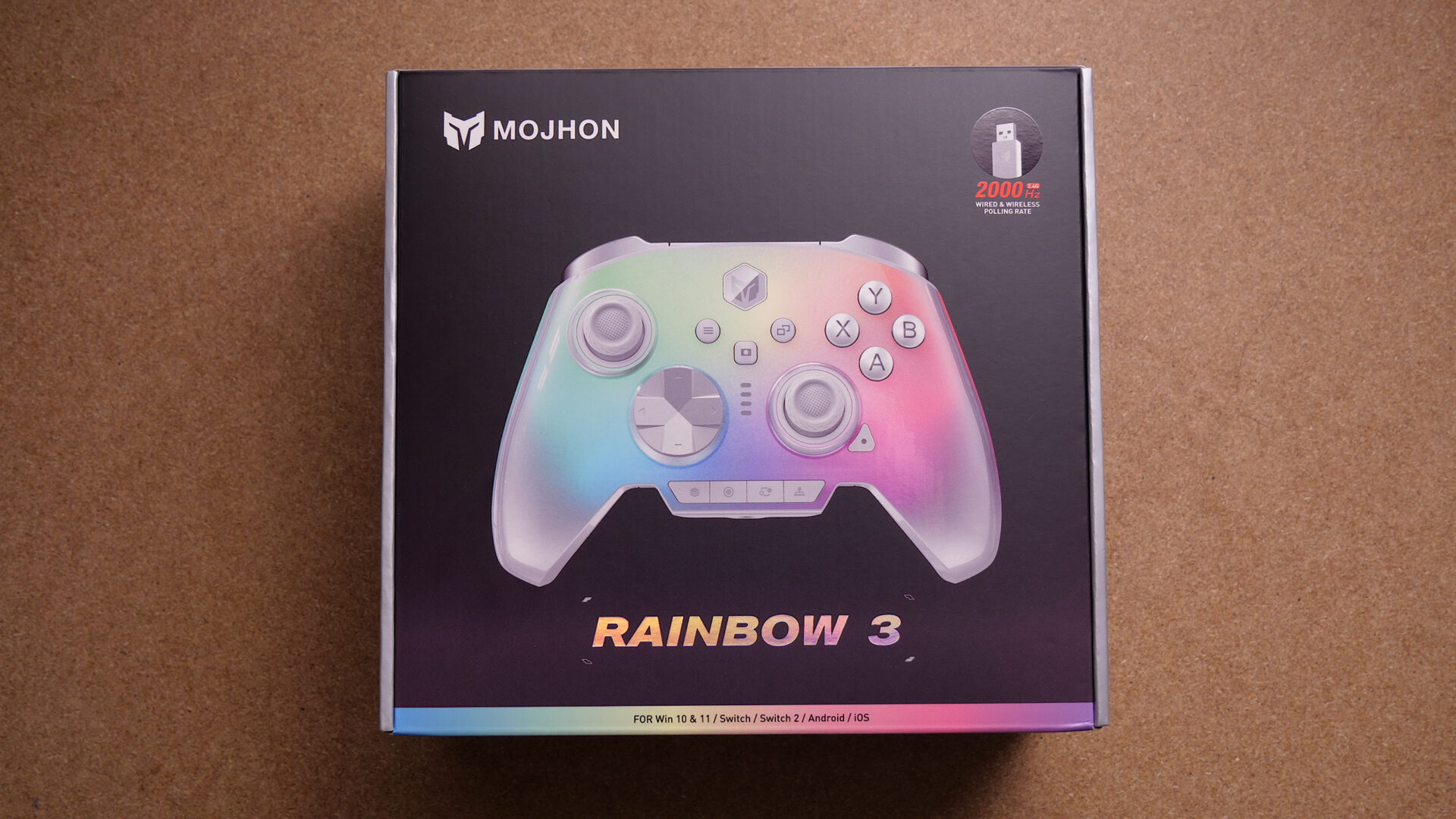 MOJHON Rainbow 3 レビュー｜前面全体がレインボーに光るコントローラー - 吉天堂